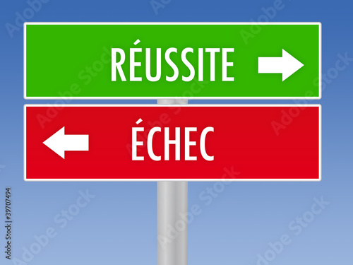 "objectif : réussite ou échec" photo libre de droits sur la banque d ...