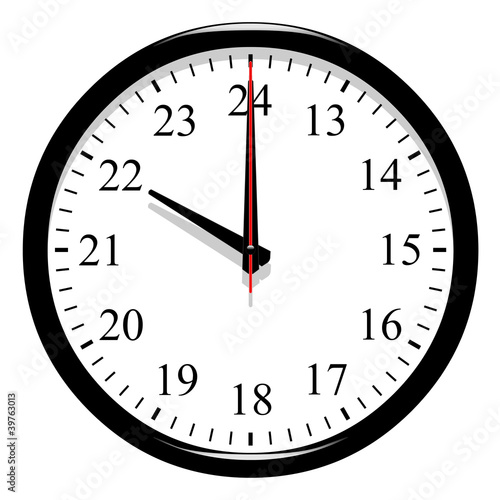 "Horloge post meridiem - 22 heure" photo libre de droits sur la banque ...