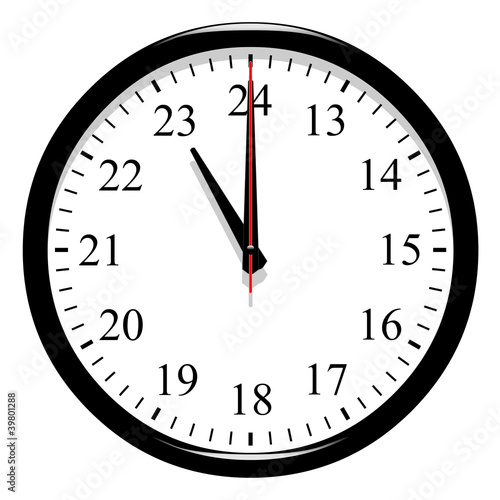 "Horloge post meridiem - 23 heure" photo libre de droits sur la banque ...