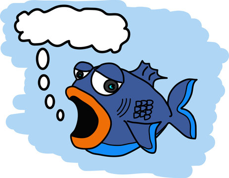 Scared Animated Fish