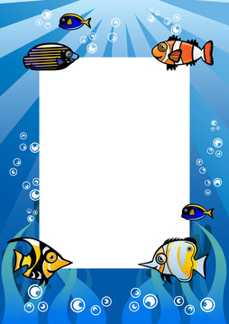 Free Sea World Clipart Borders