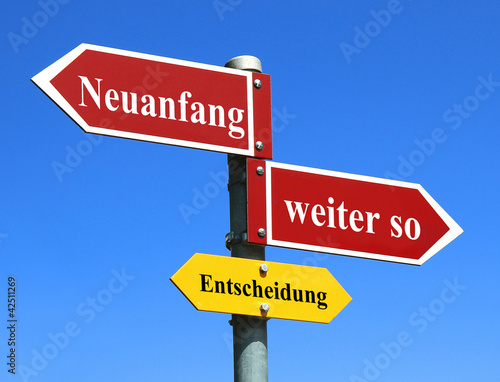 "Neuanfang oder weiter so" Stockfotos und lizenzfreie Bilder auf ...