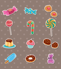Sewing fabric with candy stickers - CottonBee