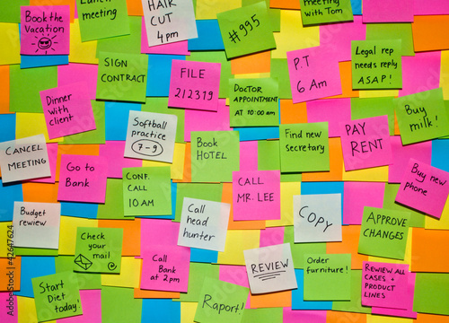 Wall Mural: Wall - post it notes Wall Mural | WallsHeaven | termis1983