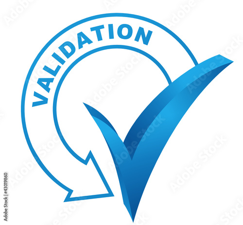 "validation sur symbole validé bleu" fichier vectoriel libre de droits ...