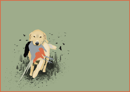Yellow Lab Hunting Wallpaper