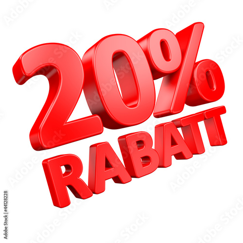 "20% Rabatt - 3D Schrift" Stockfotos und lizenzfreie Bilder auf Fotolia ...