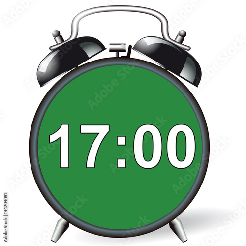 "Wecker - 17:00" Stock photo and royalty-free images on Fotolia.com ...