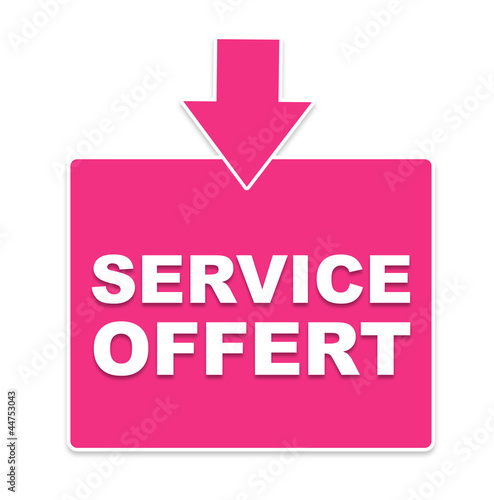 "service offert" photo libre de droits sur la banque d'images Fotolia ...