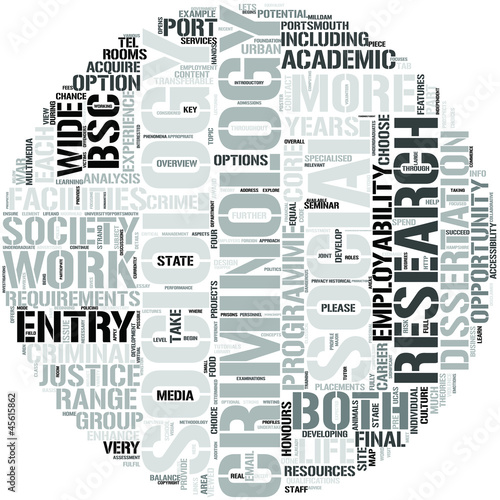 "Sociology And Criminology Word Cloud Concept" Stock image and royalty ...