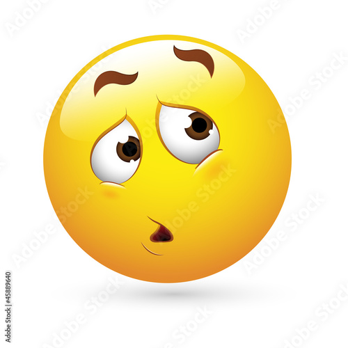 "Smiley Emoticons Face Vector - Upset Expression" Stockfotos und ...