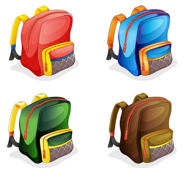 Open Backpack Clip Art