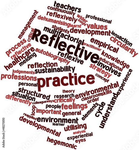 "Word cloud for Reflective practice" Stock photo and royalty-free ...