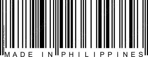 "Barcode - Made in Philippines" Stock image and royalty-free vector ...