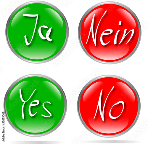 "button ja nein" Stock image and royalty-free vector files on Fotolia ...