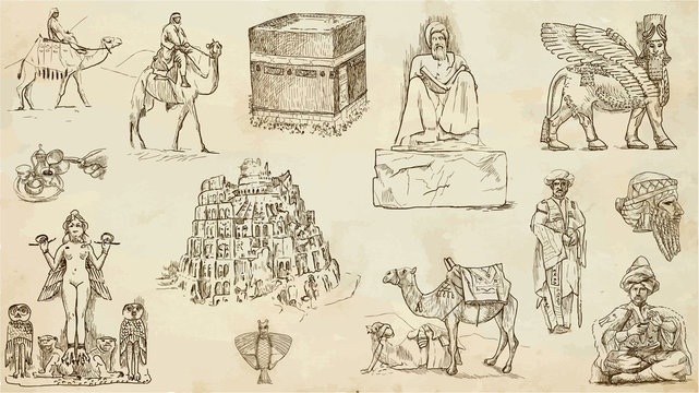 Mesopotamian Art Drawing