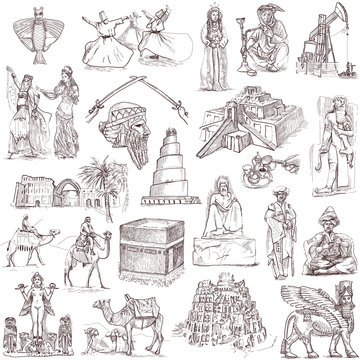 Mesopotamian Art Drawing