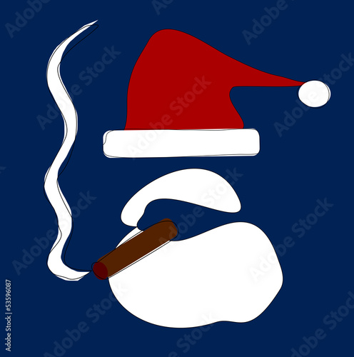 "santa smoking cigar" Stock image and royalty-free vector files on ...