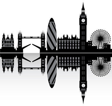 London Skyline Stencil