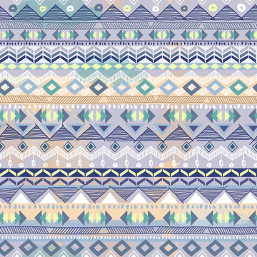 Blue Aztec Patterns