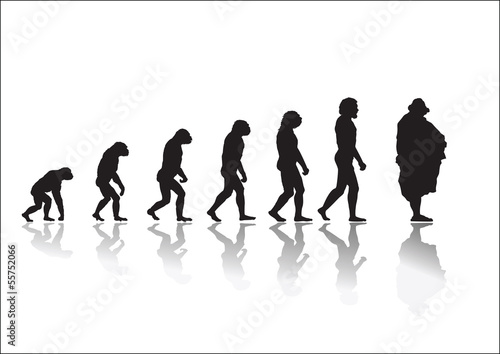"Evolution fat man" Stock image and royalty-free vector files on ...
