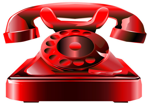 Red Telephone Clipart