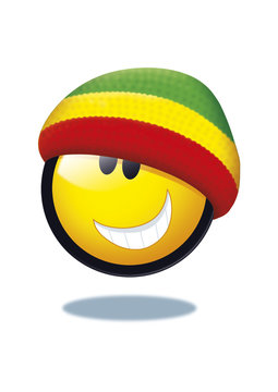 Rasta Smiley Face