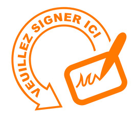 Photos, illustrations et vidéos de "signer ici"