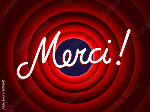 ""MERCI" (remerciements message carte gratitude plaisir fin)" fichier ...