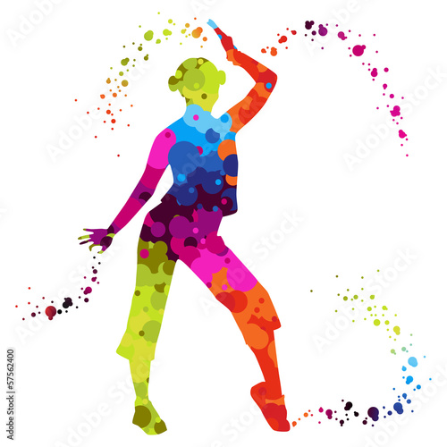 "zumba with colored dots" Imágenes de archivo y vectores libres de ...