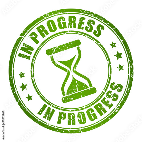 "In progress stamp" Stock image and royalty-free vector files on ...