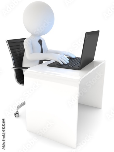 "männchen arbeitet am Computer" Stockfotos und lizenzfreie Bilder auf ...