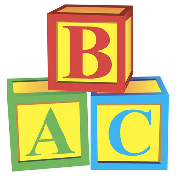 Alphabet Blocks Clip Art
