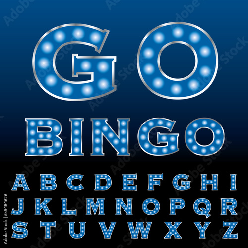 "blue bingo font" Stock image and royalty-free vector files on Fotolia ...