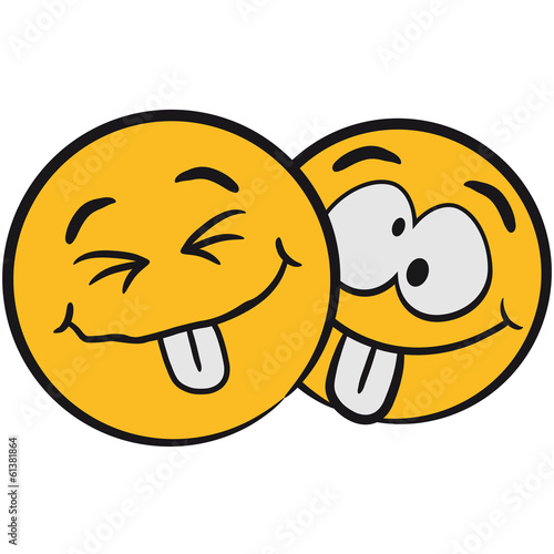 "Lustig Frech Verrückt Comic Smileys Freunde" Stockfotos und ...