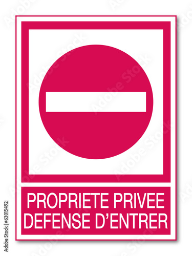 Panneau Propriété Privée Défense Dentrer Fichier Vectoriel Libre