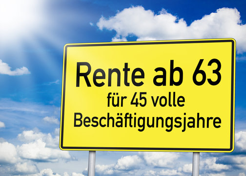 Wunderbar Rente 63 Abzge Fotos