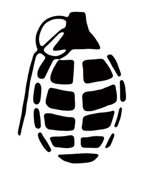 Hand Grenade Stencil