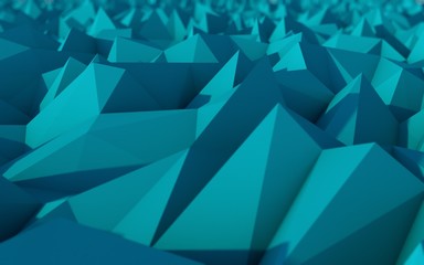 Low Poly Blue Wallpaper