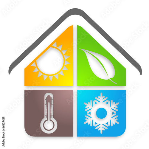 "logo climatisation pompe à chaleur" fichier vectoriel libre de droits ...
