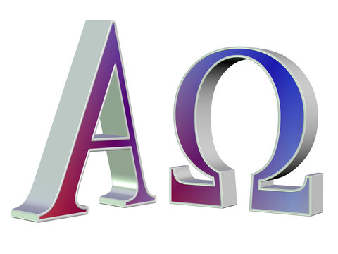 Omega Symbol 3d