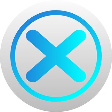 Blue Delete Icon Png