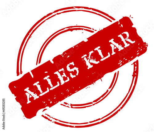"Stempel alles klar" Stock image and royalty-free vector files on ...