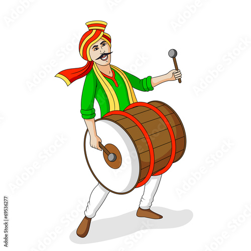 "People playing dhol tasha in Indian festiva" Stock image and royalty ...