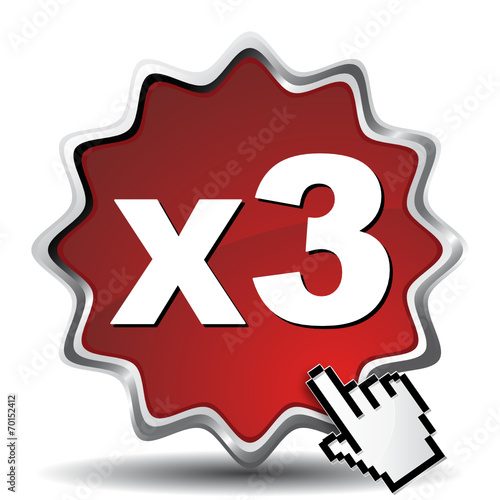 "X3 ICON" fichier vectoriel libre de droits sur la banque d'images ...