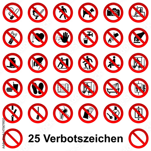 "25 Verbotszeichen - 3D Set" Stockfotos und lizenzfreie Bilder auf ...