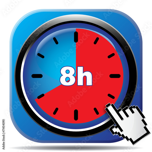 "8 HOURS ICON" fichier vectoriel libre de droits sur la banque d'images ...