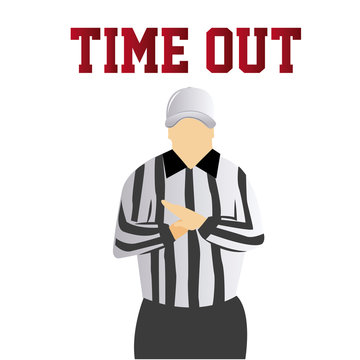 Referee Time Out Clip Art