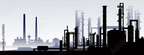 "Oil and gas refinery-vector" Stock image and royalty-free vector files ...