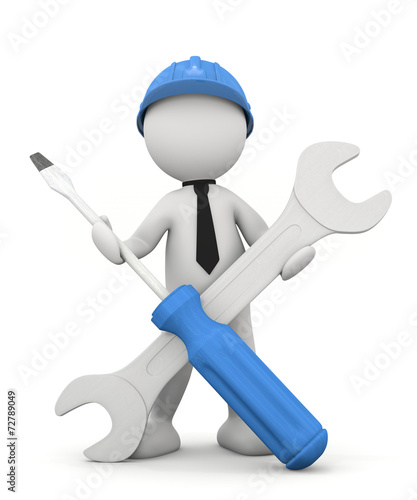 "omino bianco manutenzione" Stockfotos und lizenzfreie Bilder auf ...